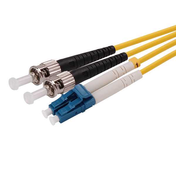ST to LC Fiber Cable Single Mode UPC Duplex 9/125um - FiberCheap